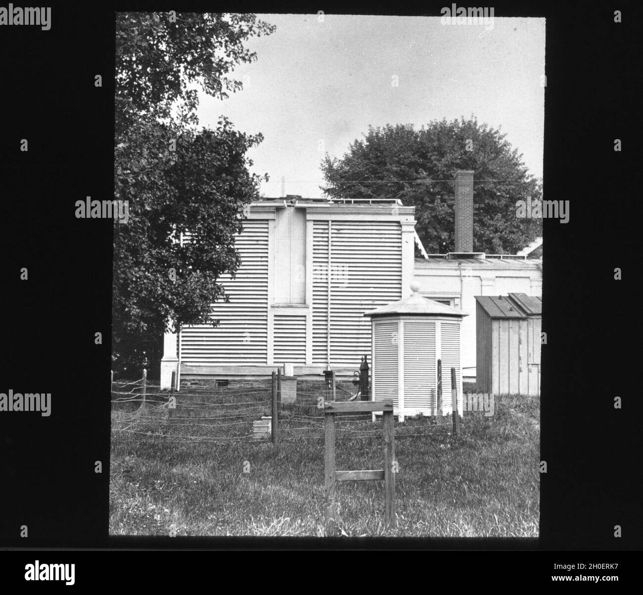 Lantern Slide 47: The 8 ½-inch transit house from the rear (south ...