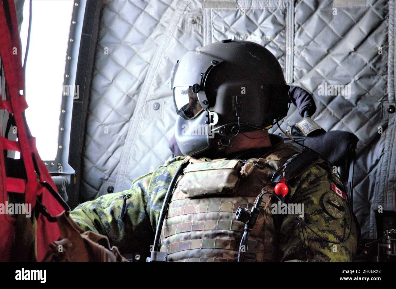 Sargent Roger Cluett, a CH147 door gunner from the Royal Canadian Air ...