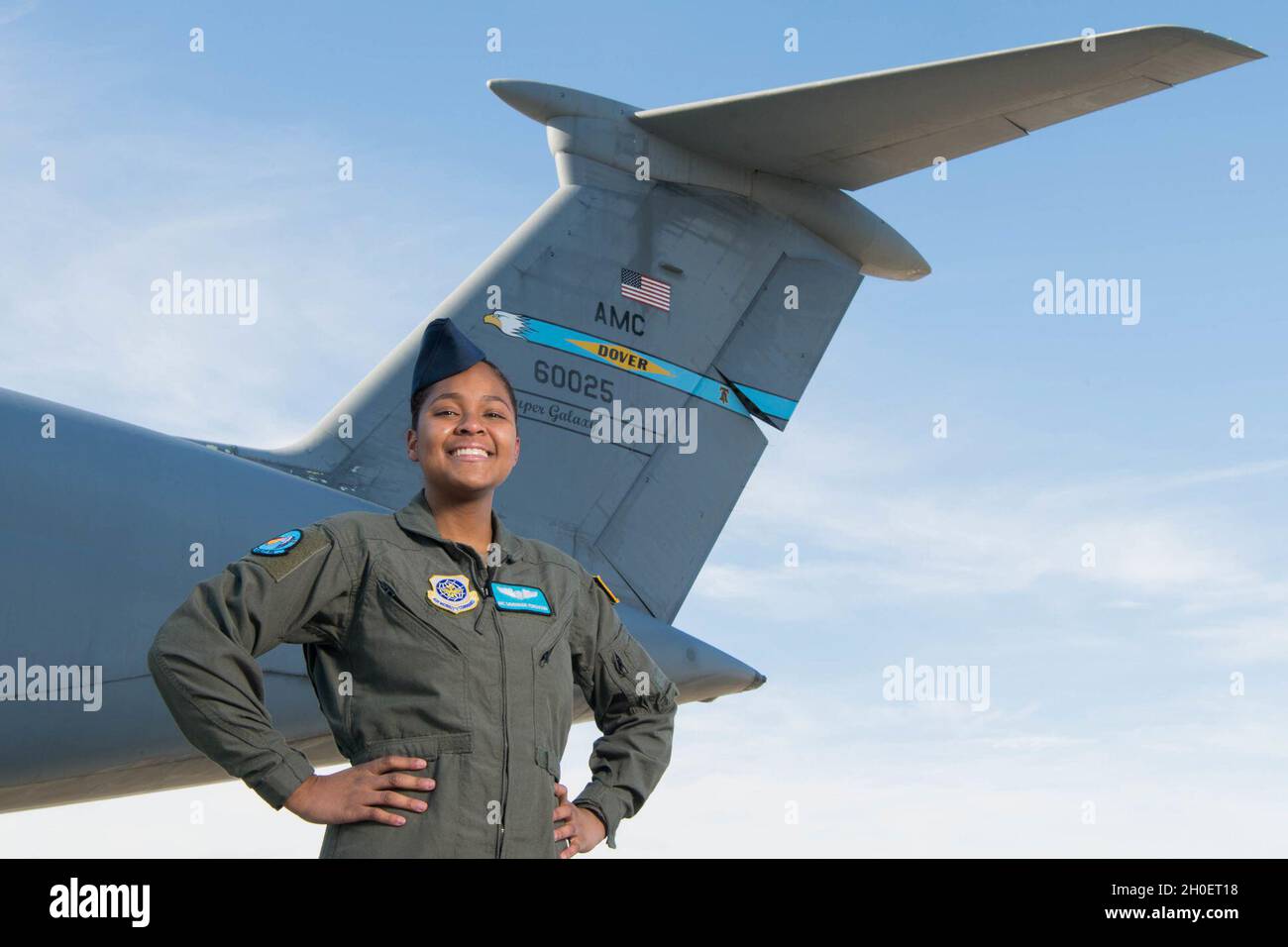 Airman 1st Class Savannah Ferguson, 9th Airlift Squadron loadmaster ...