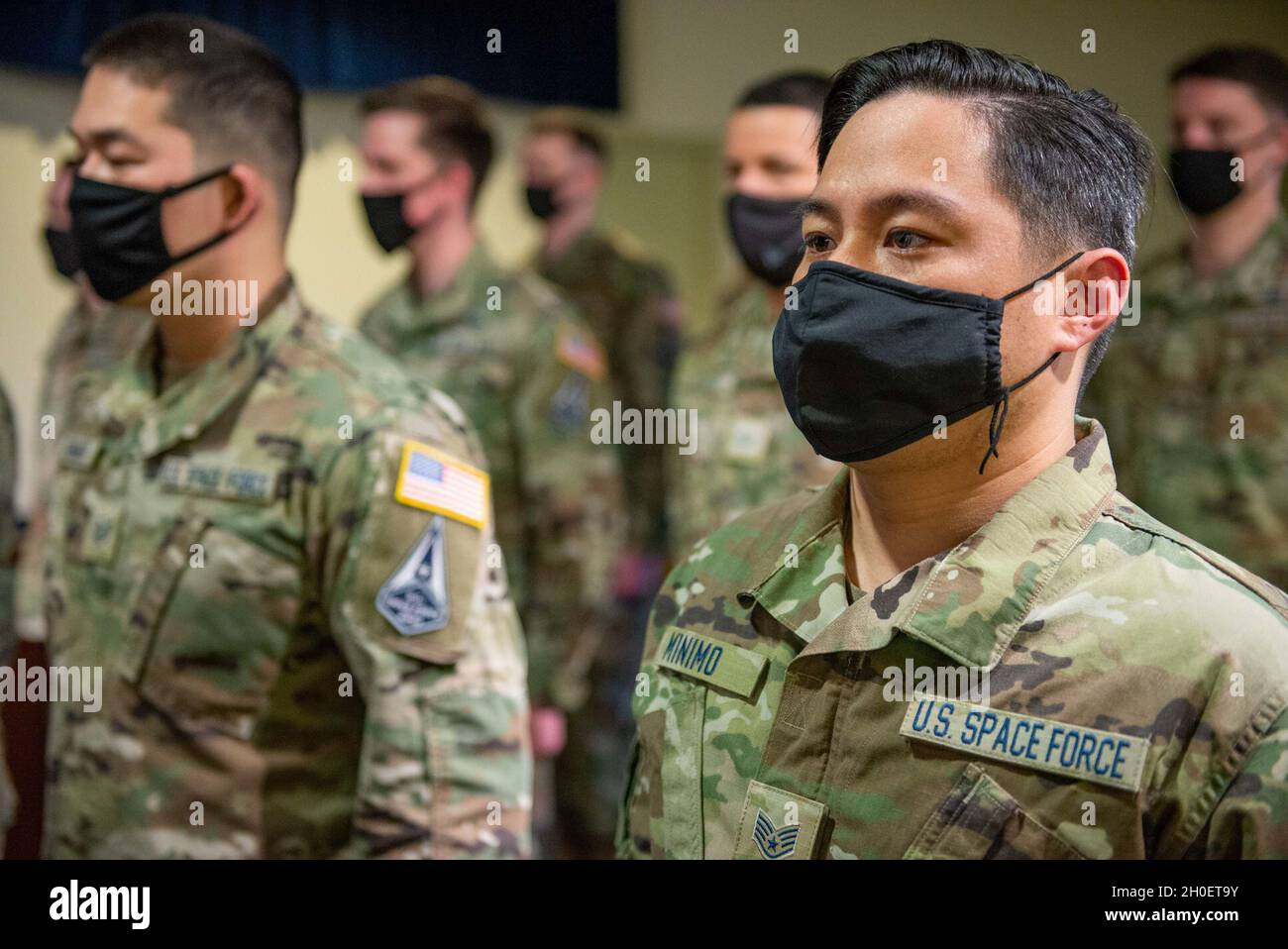 U.S. Space Force Staff Sgt. Justin Minimo, a cyber defense operator ...