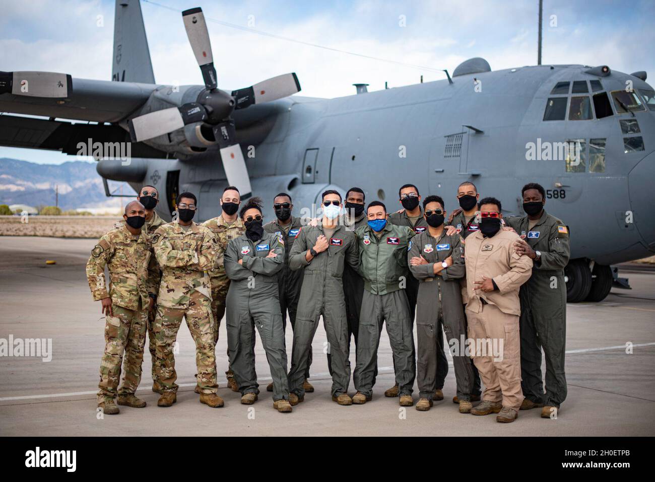 Members of the 41st Electronic Combat Squadron "Black Heritage Flight ...