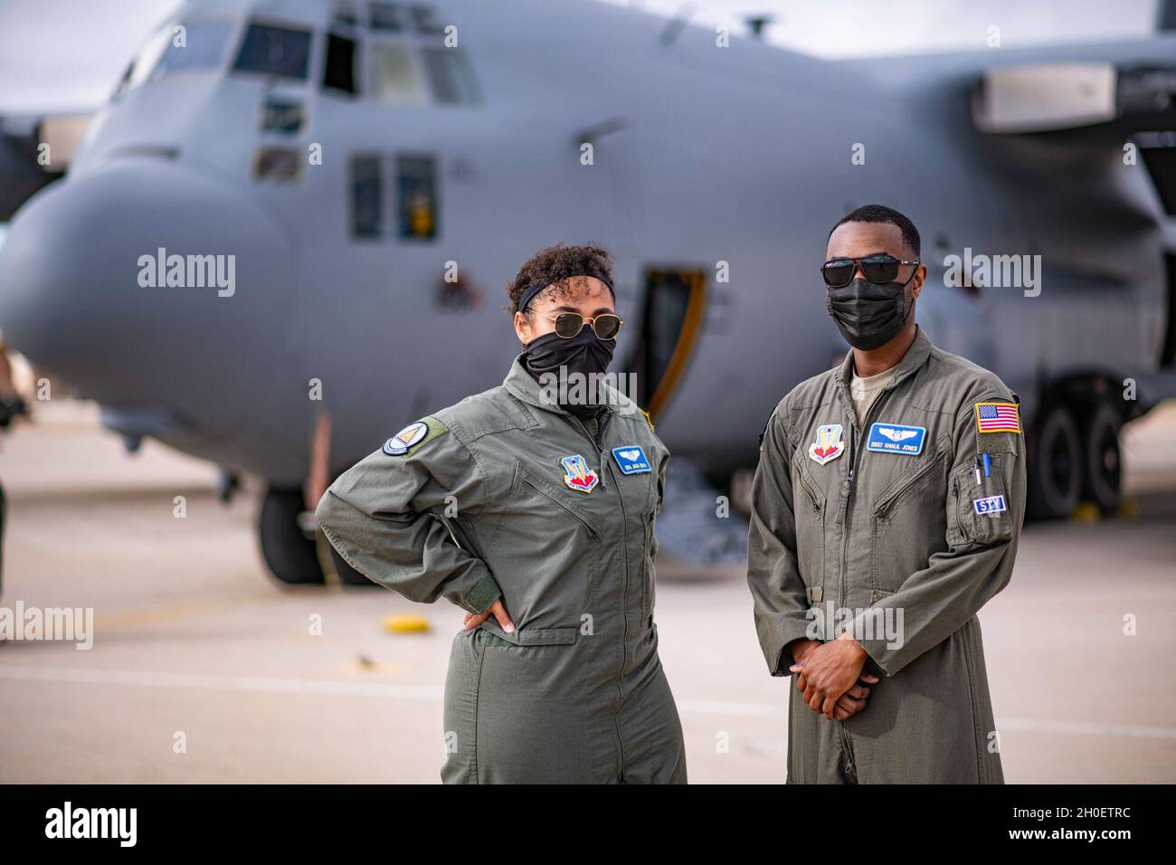 From left to right: U.S. Air Force Senior Airmen Jada Roth and U.S. Air ...