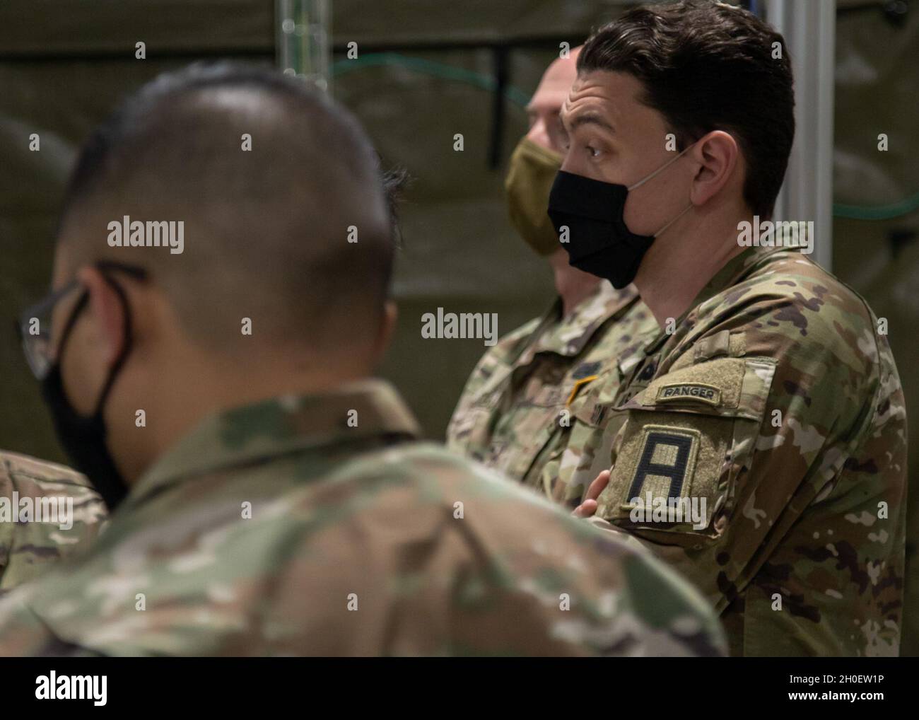 National Guard Soldiers assigned to 3-161 Infantry Dark Rifles, 81st ...