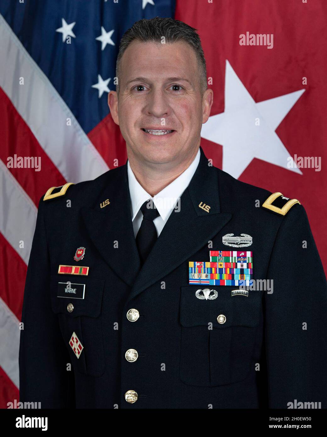 Command photo of Brig. Gen. Matthew Warne as of 17 Feb. 2021 Stock ...