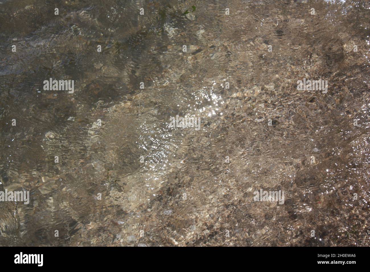 Texture of the water in Scotland, with ripples and light refractions ...