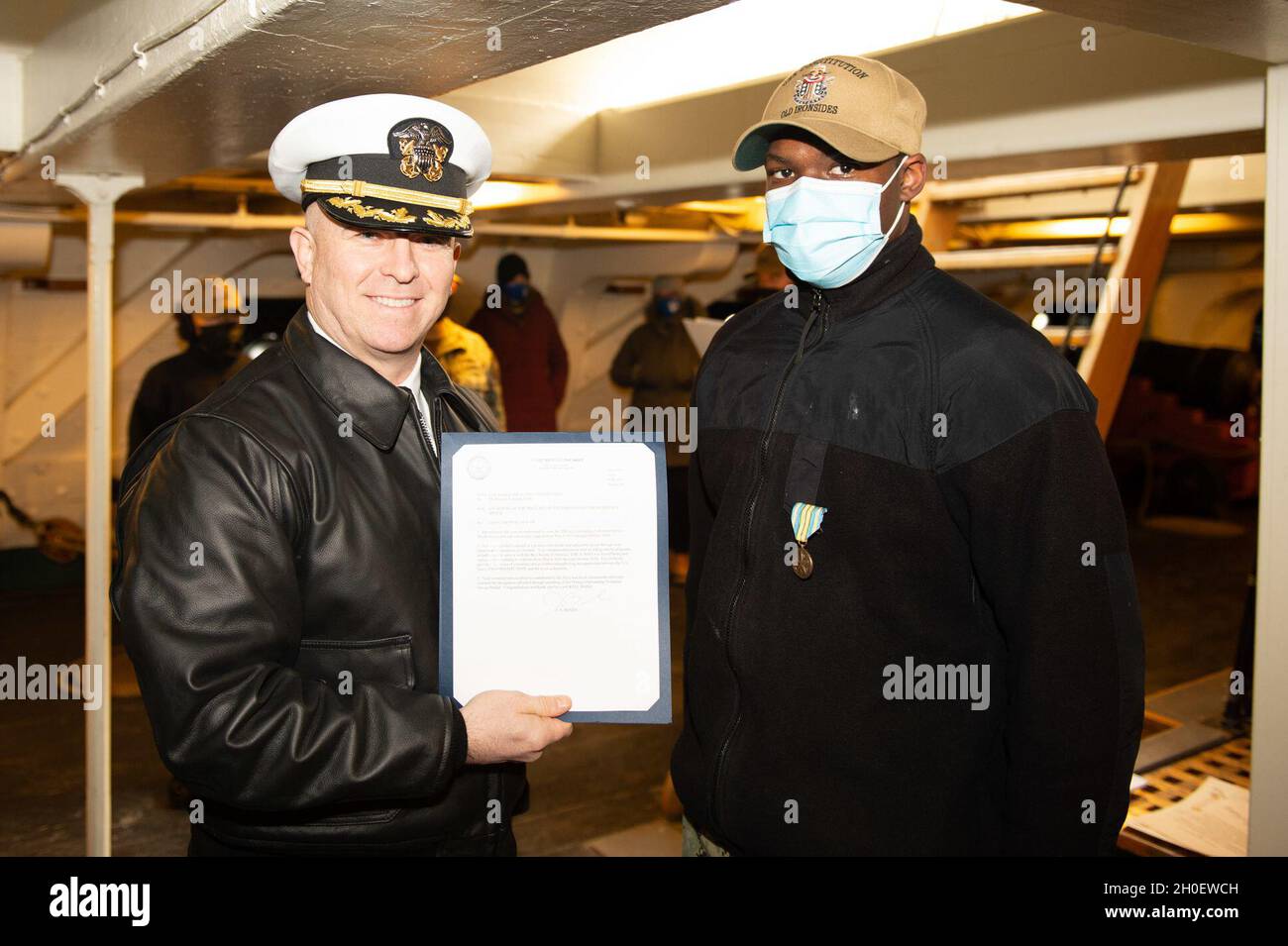 BOSTON (Feb. 18, 2021) Seaman Ronald Smith, assigned to USS ...