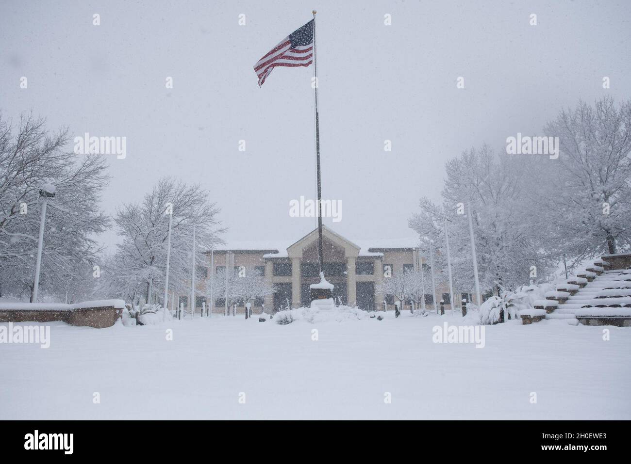 Laughlin Air Force Base, Texas Feb. 18, 2021,under severe weather ...