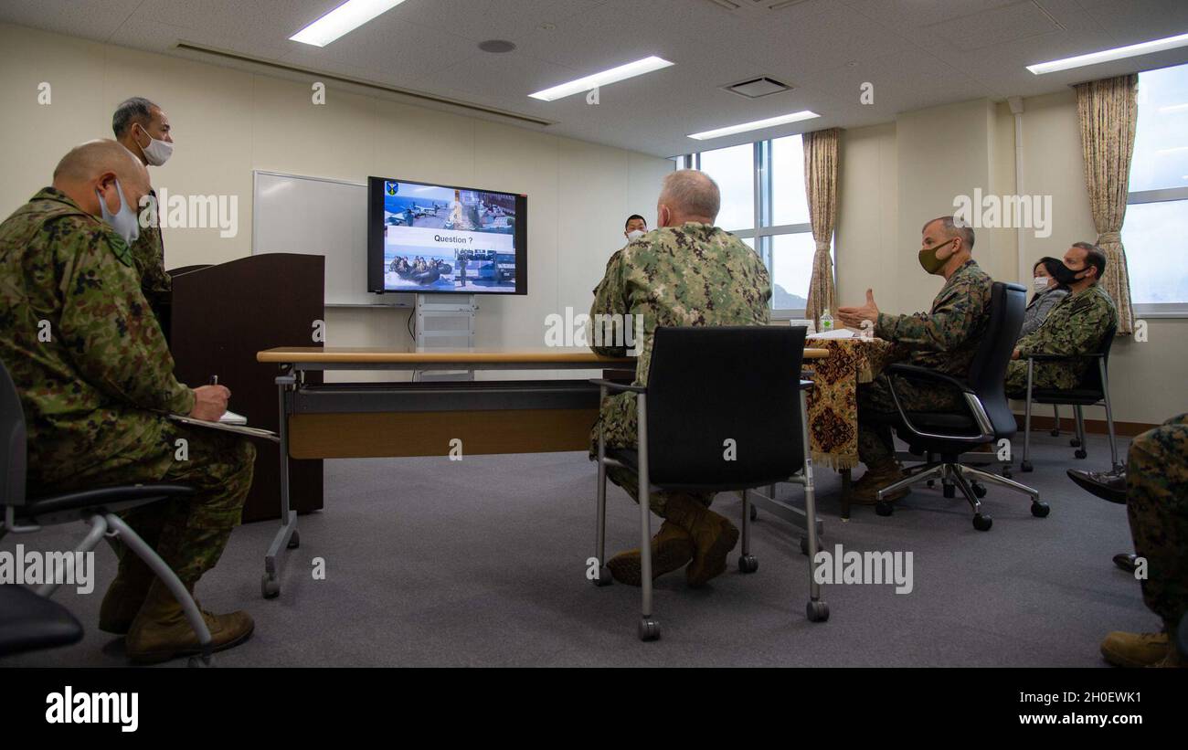 SASEBO, Japan (Feb. 18, 2021) - U.S. Forces Japan Deputy Commander Brig ...
