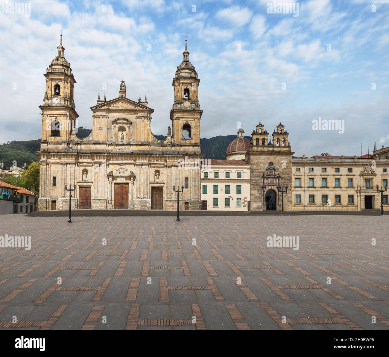 Bogota Cathedral at Bolivar Square - Bogota, Colombia Stock Photo - Alamy