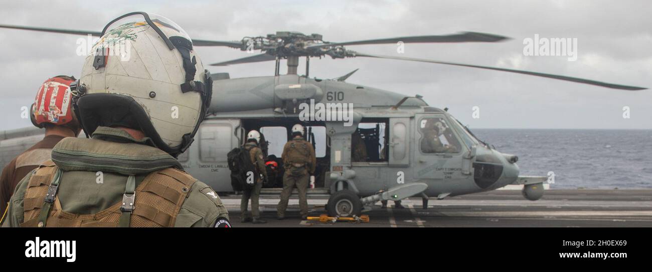 210218-N-EB640-1002 PACIFIC OCEAN (Feb. 18, 2021) Capt. Max Clark ...