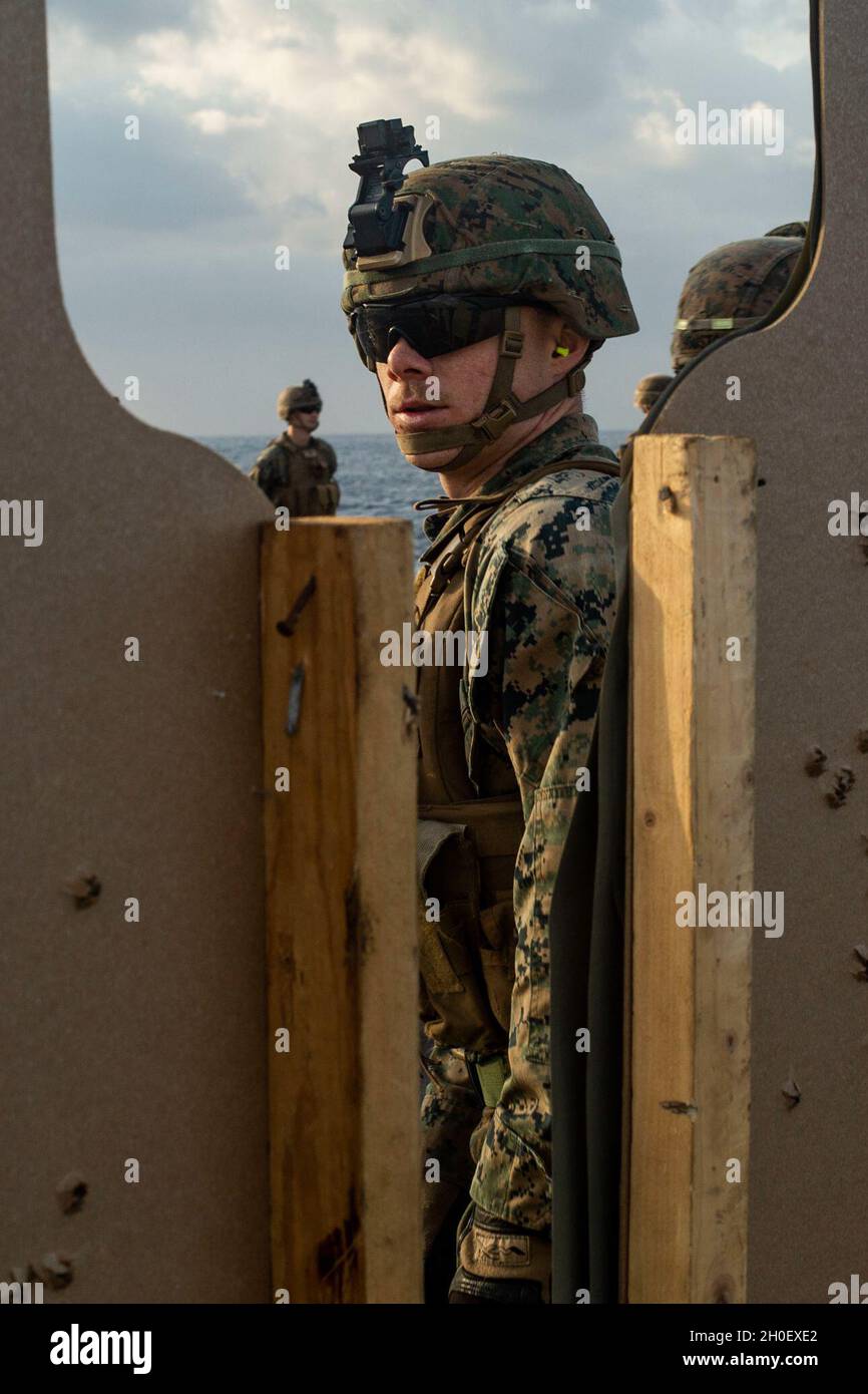 U.S. Marine Corps Sgt. Cole Bates, a team leader with 3rd Platoon ...