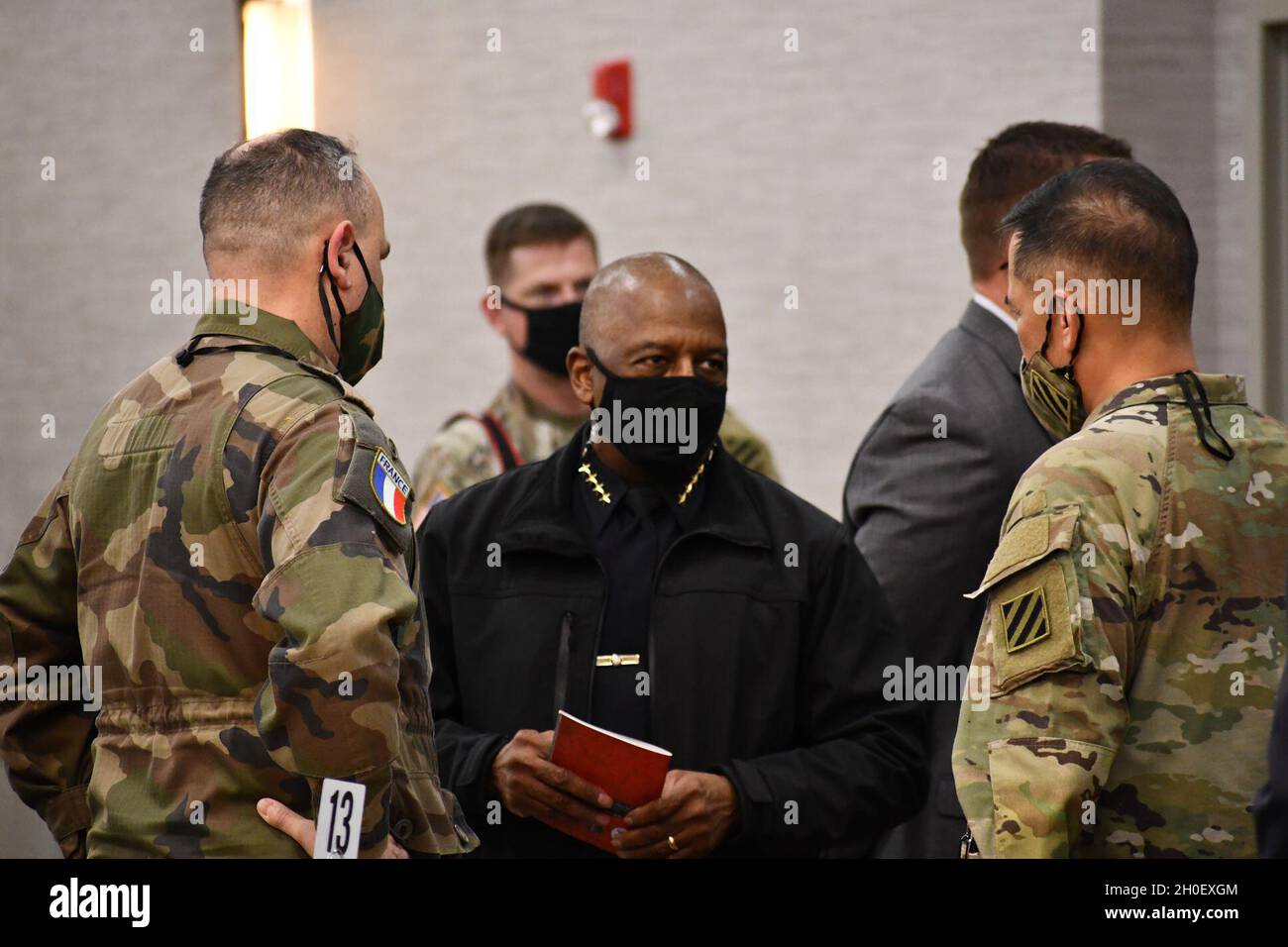 Brig. Gen. Hubert Cottereau (left), deputy commanding general, 3rd ...
