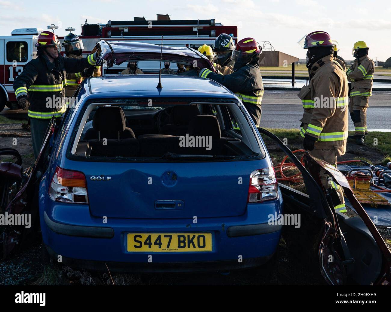 U.S. Air Force Col. Jason Camilletti, 48th Fighter Wing commander, and ...