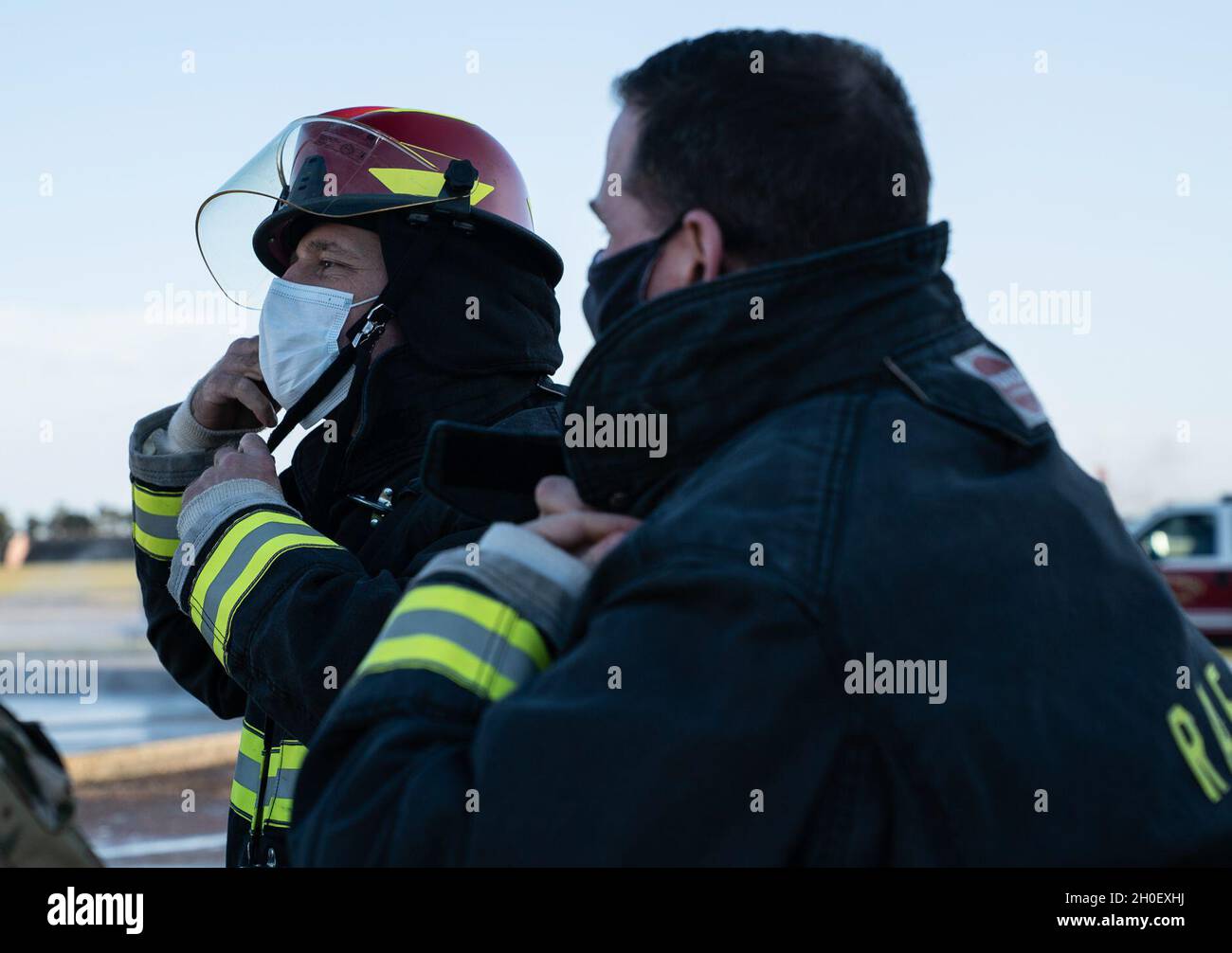 U.S. Air Force Col. Jason Camilletti, 48th Fighter Wing commander, and ...