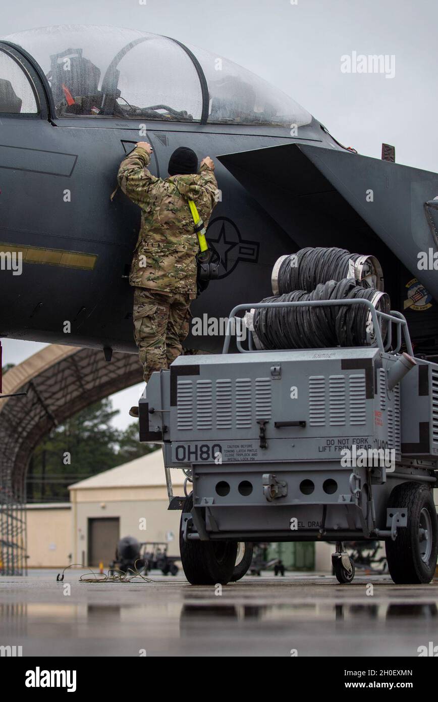 Airman 1st Class Kevin Lazo, 336th Fighter Squadron avionics technician ...