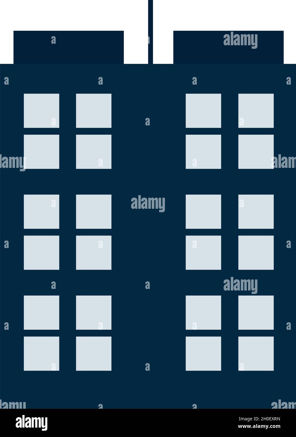 business building icon on white background Stock Vector Image & Art - Alamy