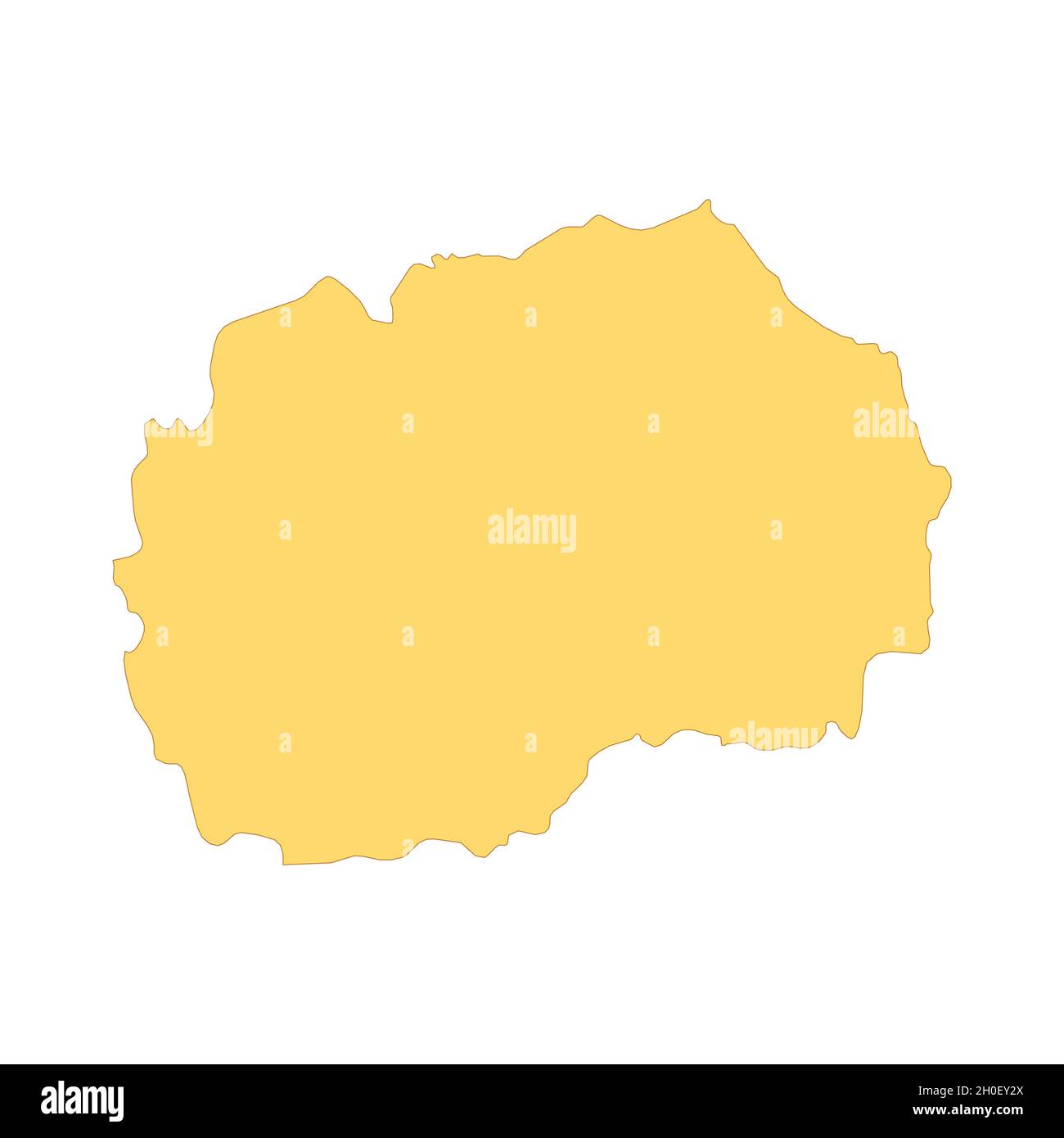 Macedonia map color line element. Border of the country. UI UX GUI ...