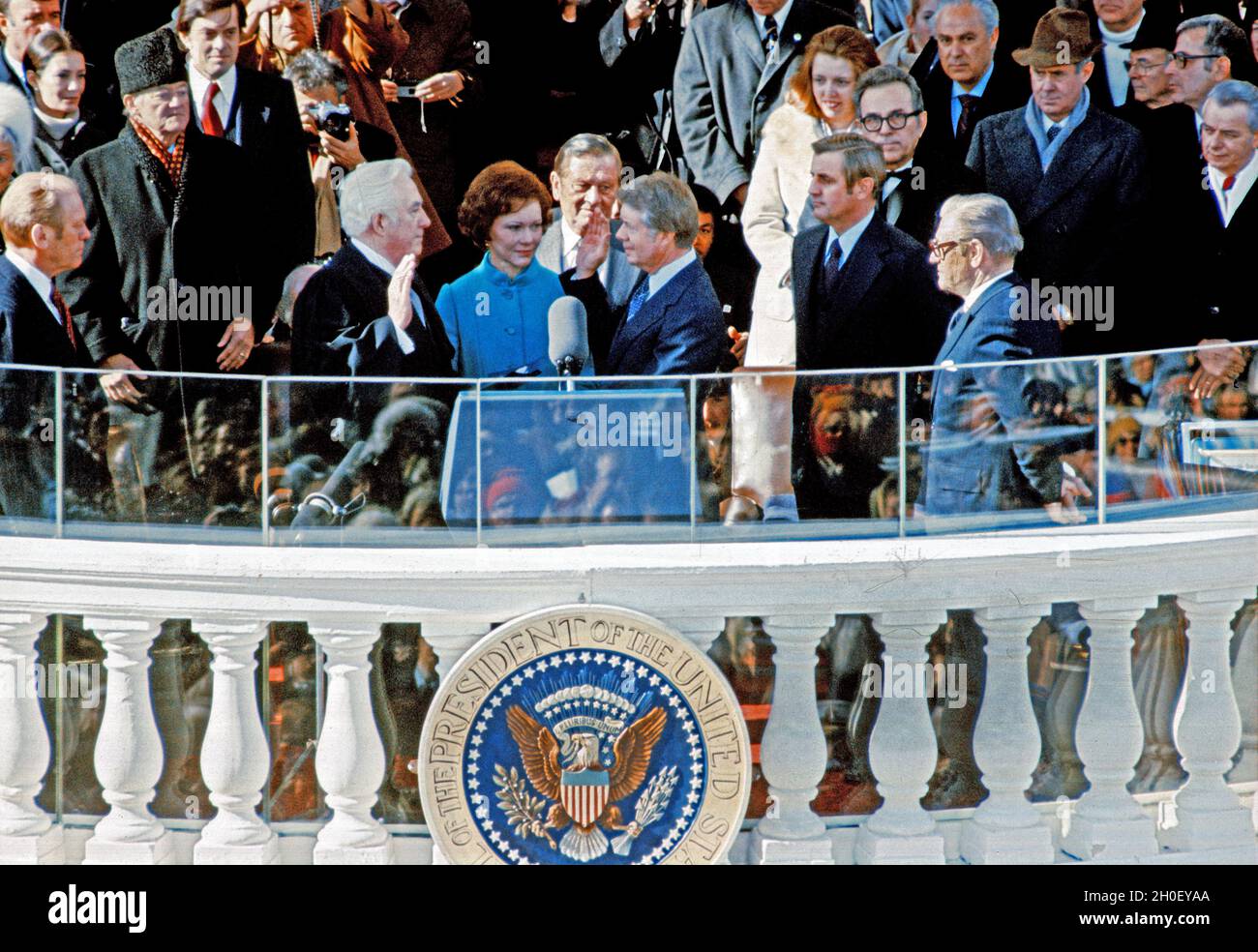 Inauguration jimmy carter rosalynn 1977 hi-res stock photography and ...