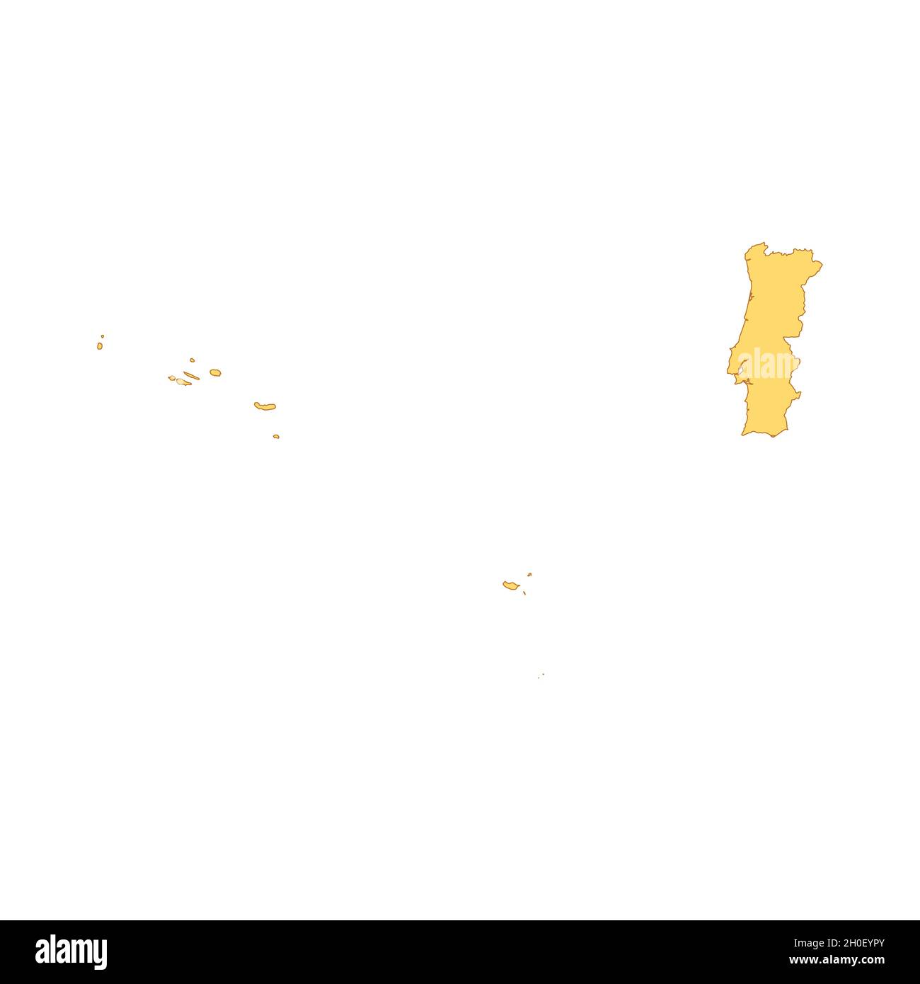 Portugal map color line element. Border of the country. UI UX GUI ...
