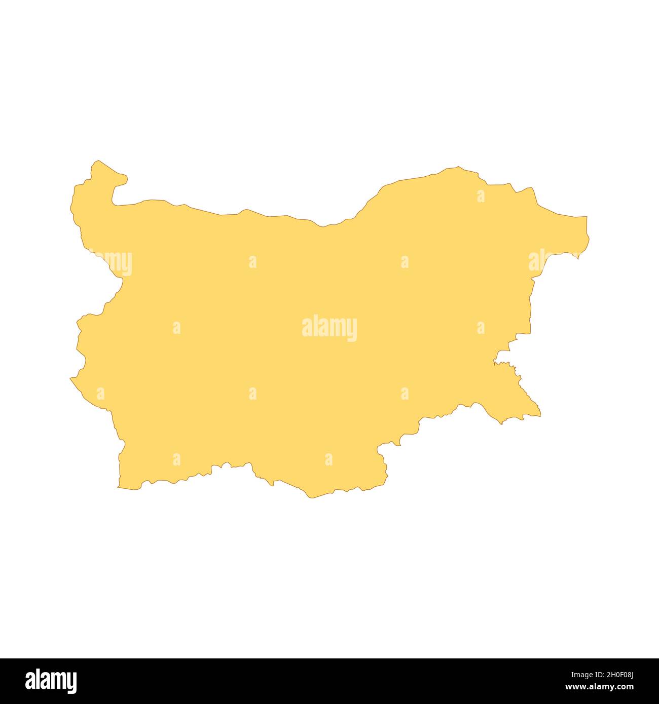 Bulgaria map color line element. Border of the country. UI UX GUI ...