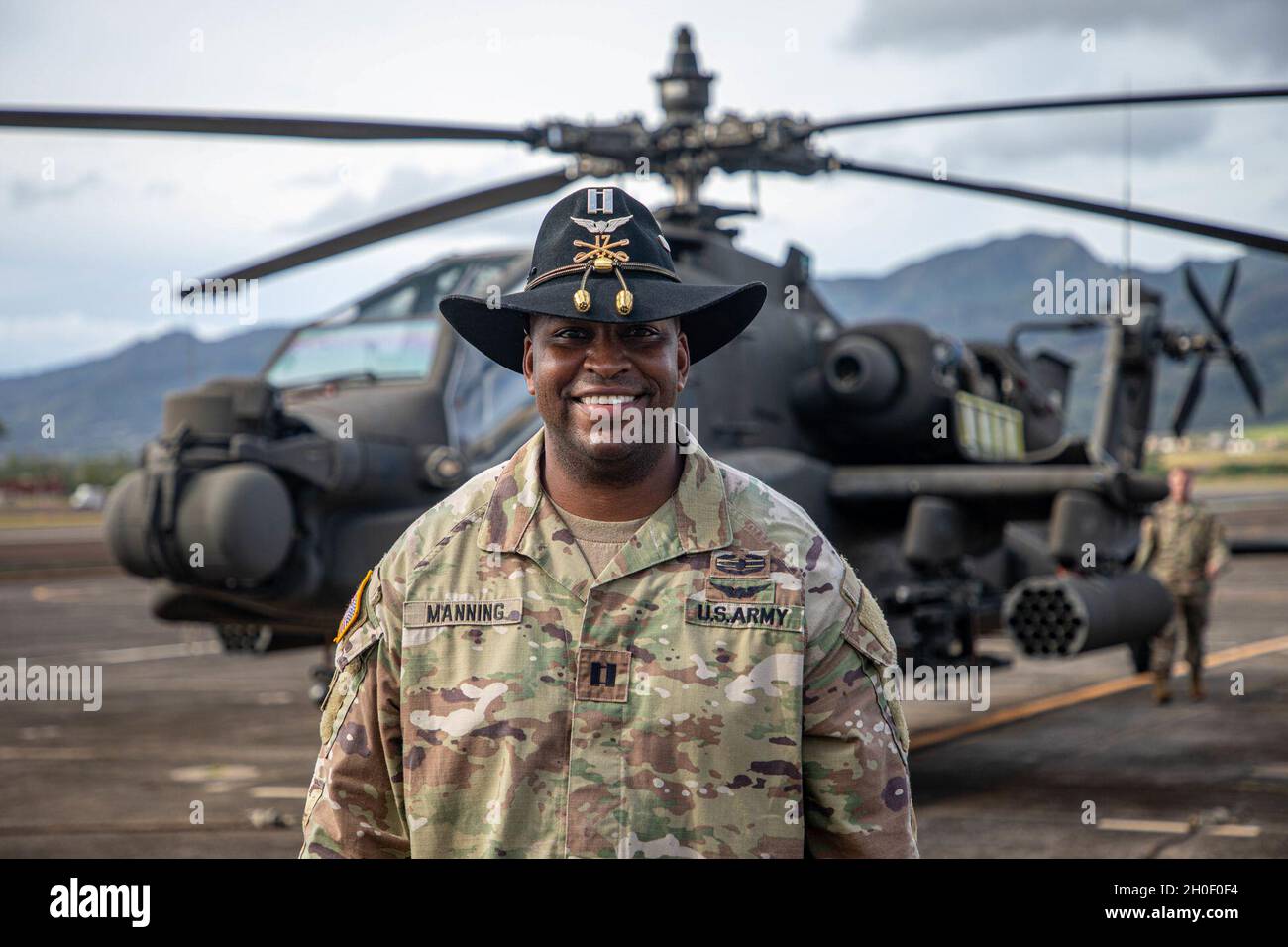 Capt. Matthew Manning, an AH-64 Apache pilot assigned to the 25th ...