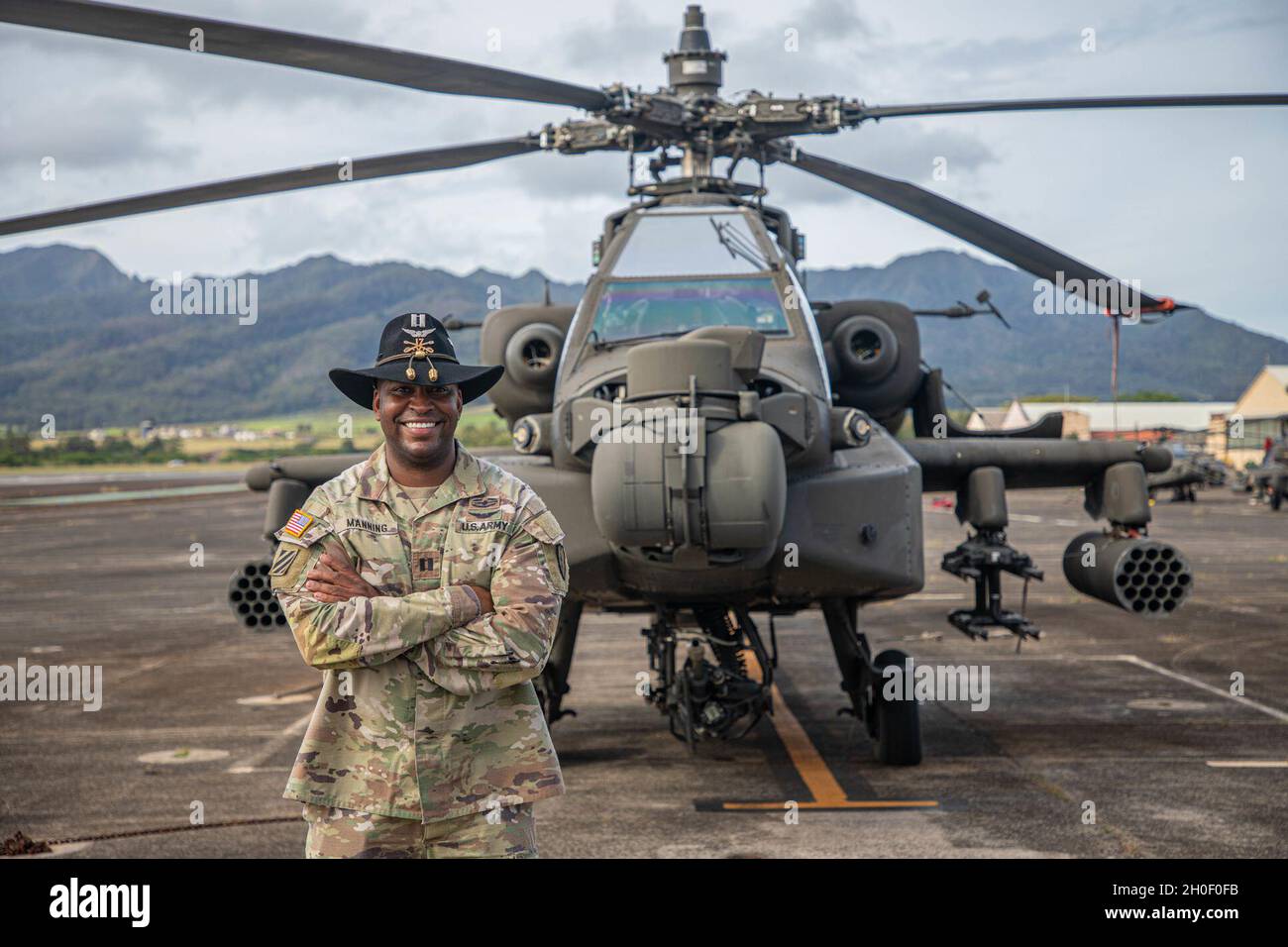 Capt. Matthew Manning, an AH-64 Apache pilot assigned to the 25th ...