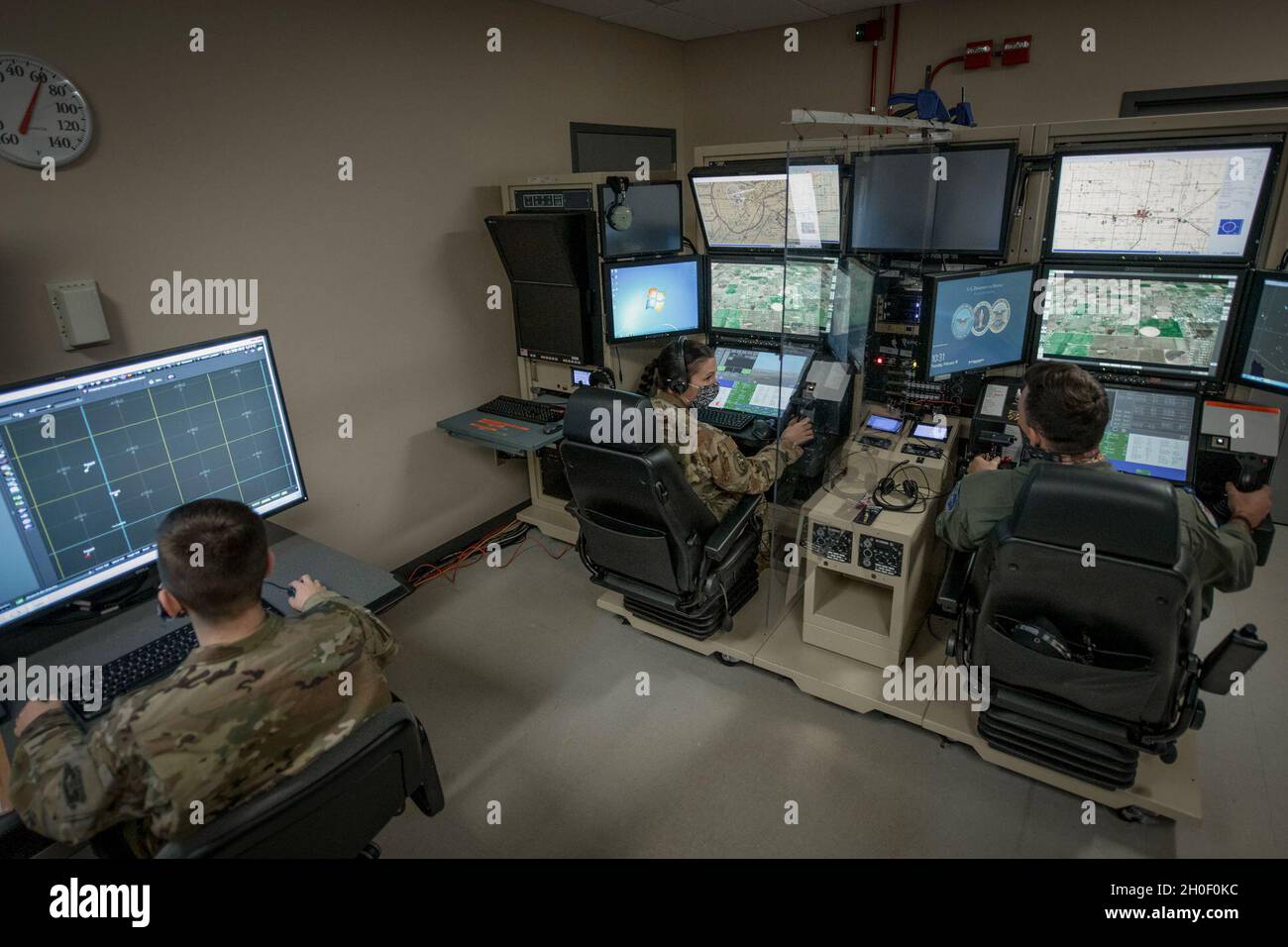 Airmen from the 172d Attack Squadron hone their skills during an MQ-9 ...
