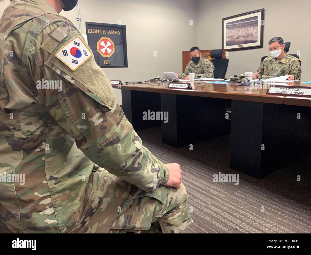 A Korean Augmentation to the U.S. Army Soldier competes in a Gen. Paik ...