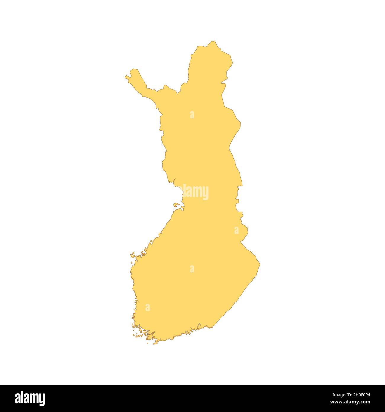 Finland map color line element. Border of the country. UI UX GUI design ...
