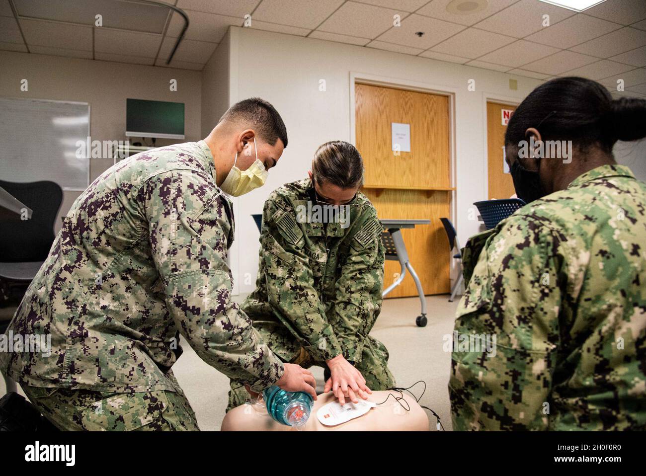 Navy Corpsmen and Civilians refreshed their first responder skills ...
