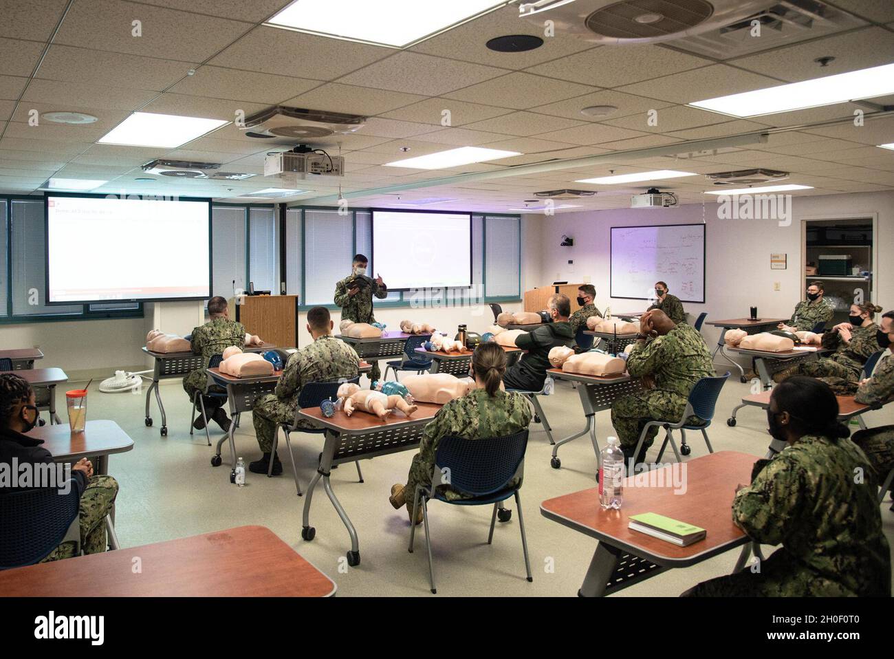 Navy Corpsmen and Civilians refreshed their first responder skills ...