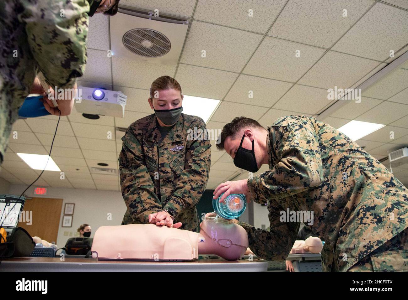 Navy Corpsmen and Civilians refreshed their first responder skills ...