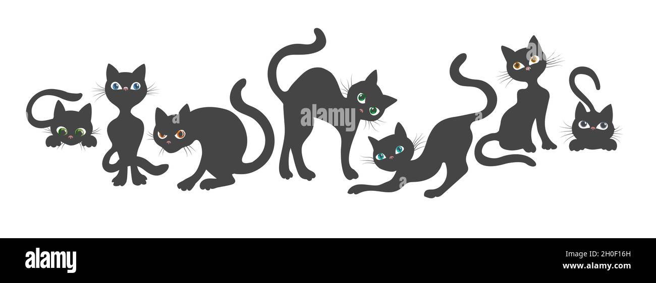 Curious cat poses Stock Vector Image & Art - Alamy
