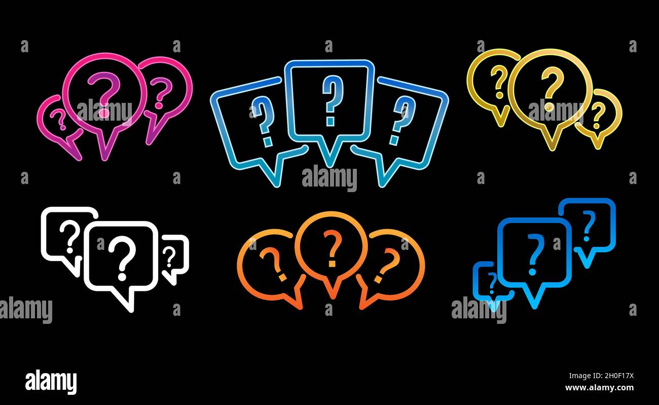 Quiz marks set Stock Vector Image & Art - Alamy