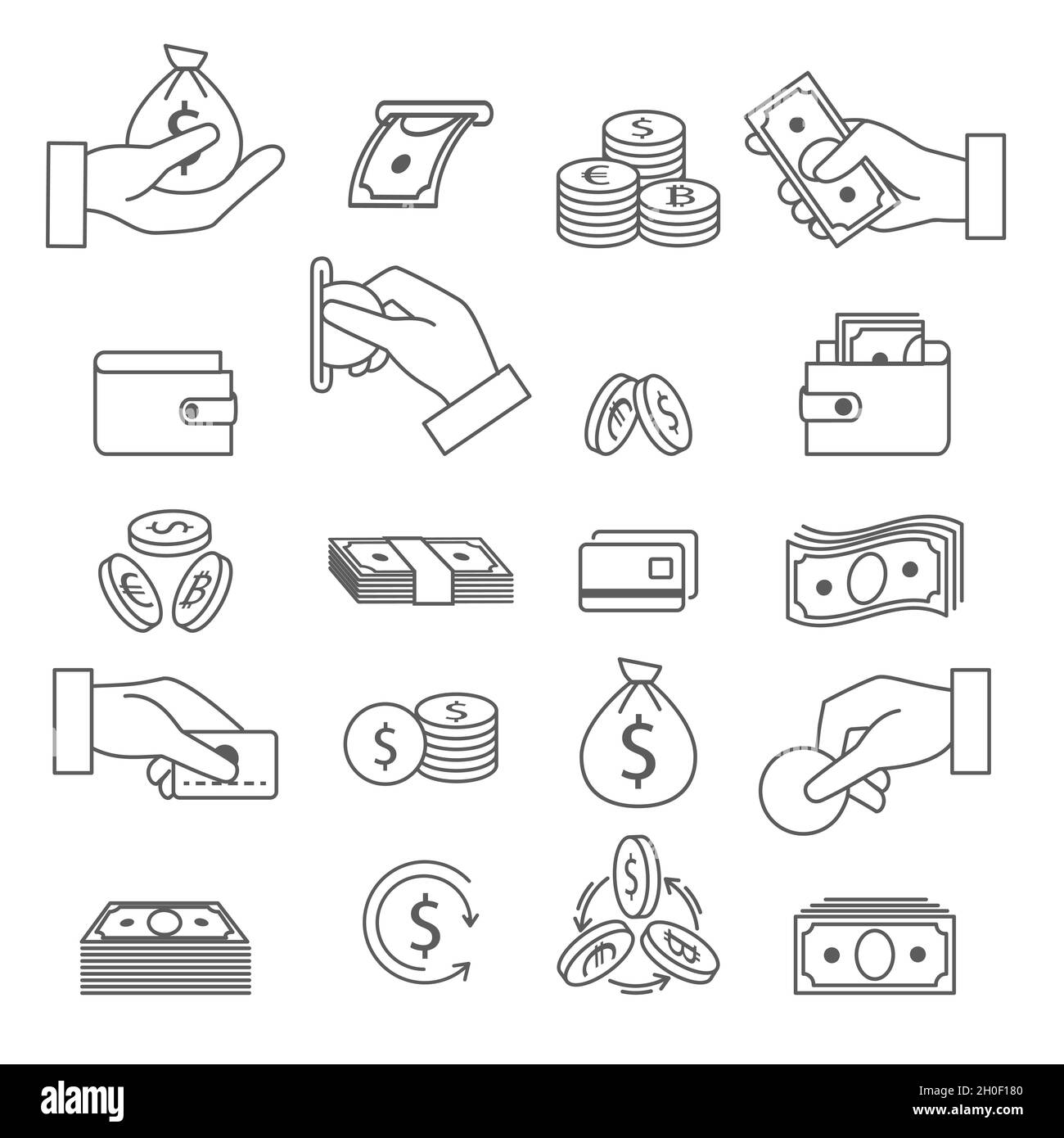 Loan payment icons Stock Vector Image & Art - Alamy