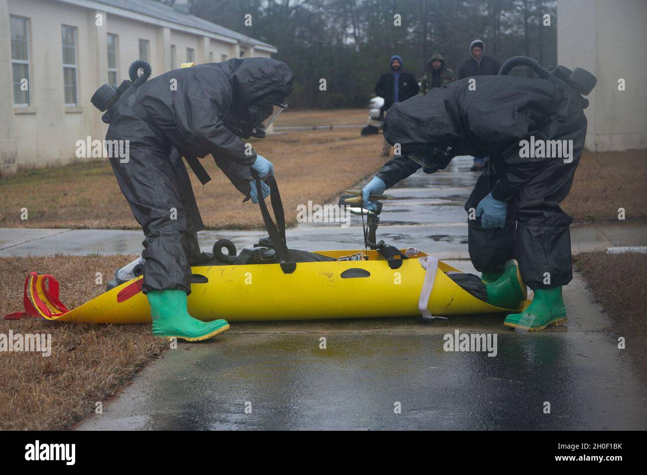 U.S. Marines with chemical, biological, radiological, and nuclear (CBRN ...