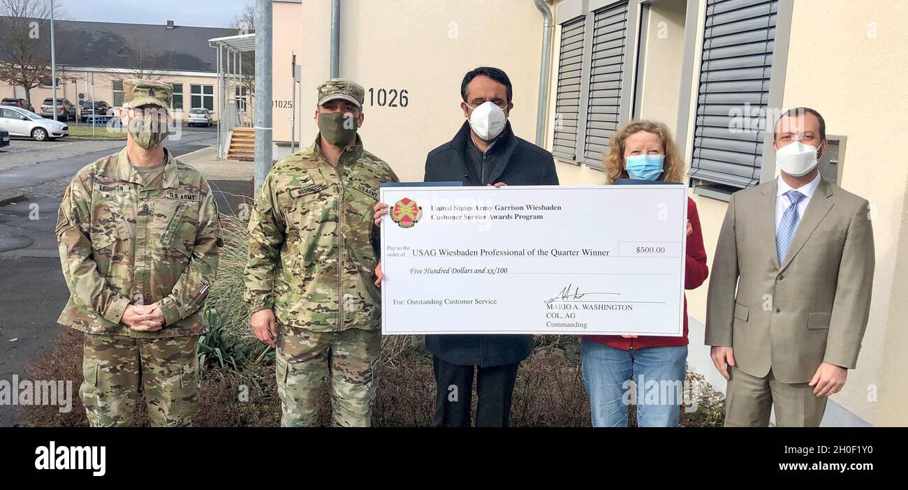 Garrison Commander Col. Mario Washington, accompanied by Command Sgt ...