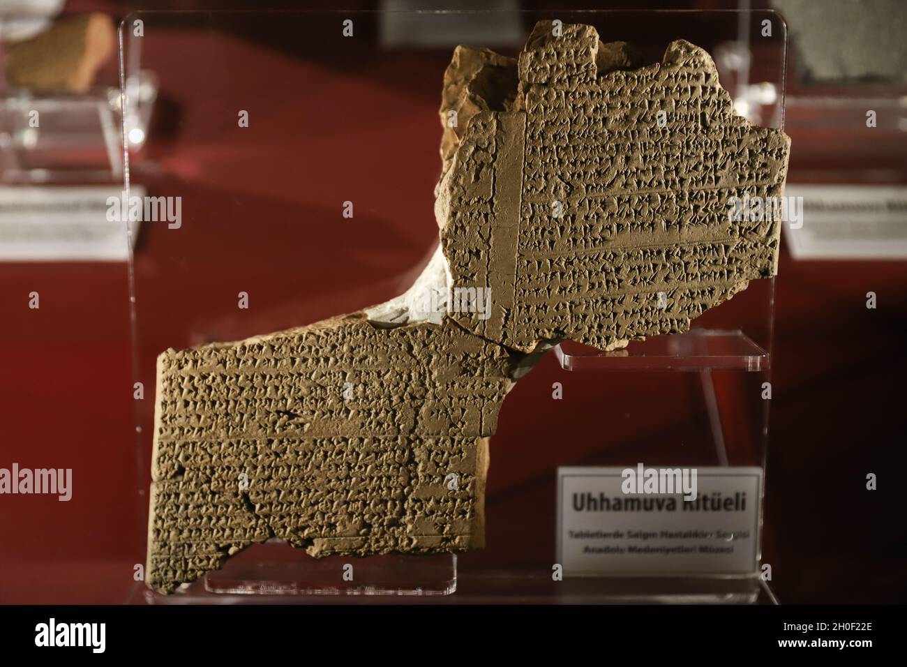 Old clay tablet in Museum of Anatolian Civilizations, Ankara City ...
