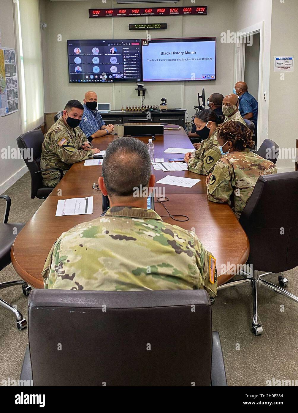 Members of the 402nd Army Field Support Brigade gathered for a leader ...