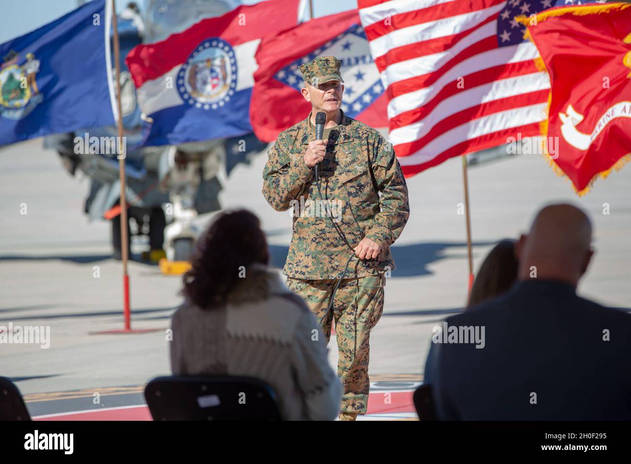 U.S. Marine Corps Sgt. Maj. Keith Massi, outgoing sergeant major of ...