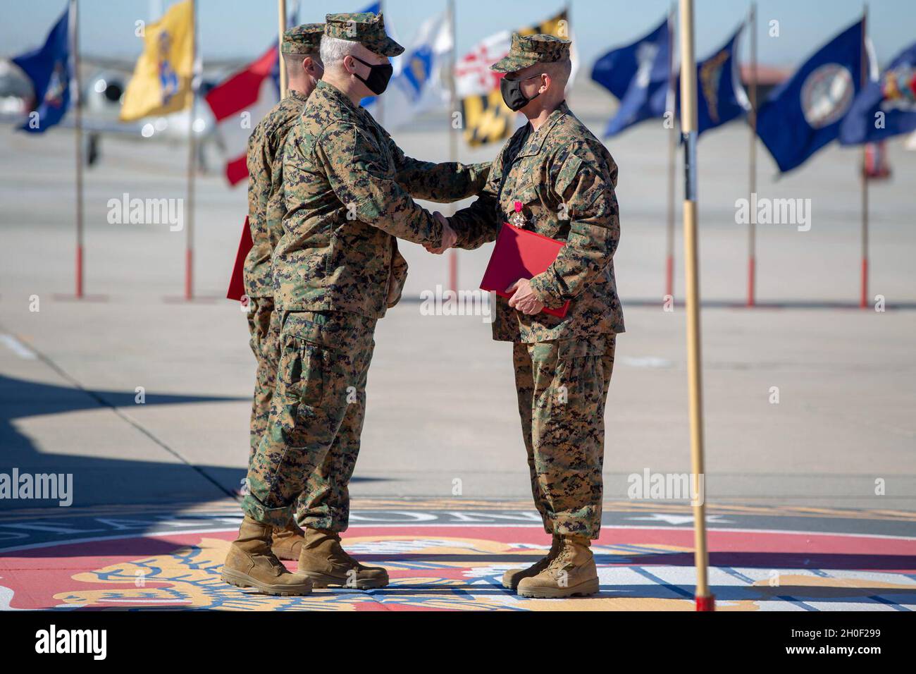 U.S. Marine Corps Col. Benjamin K. Hutchins, commanding officer of ...