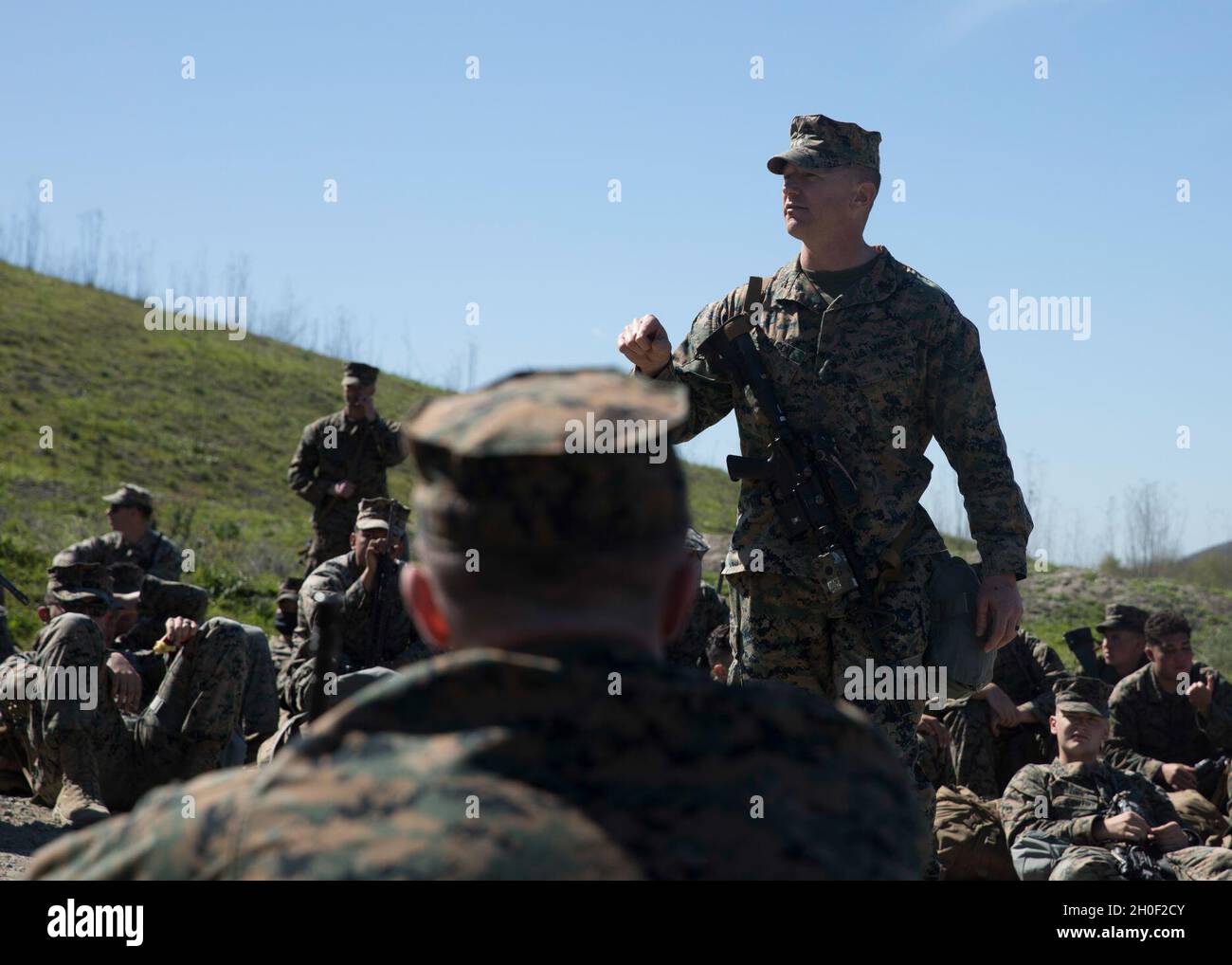 U.S. Marine Corps Col. Seth W. Folsom, the Headquarters Battalion ...