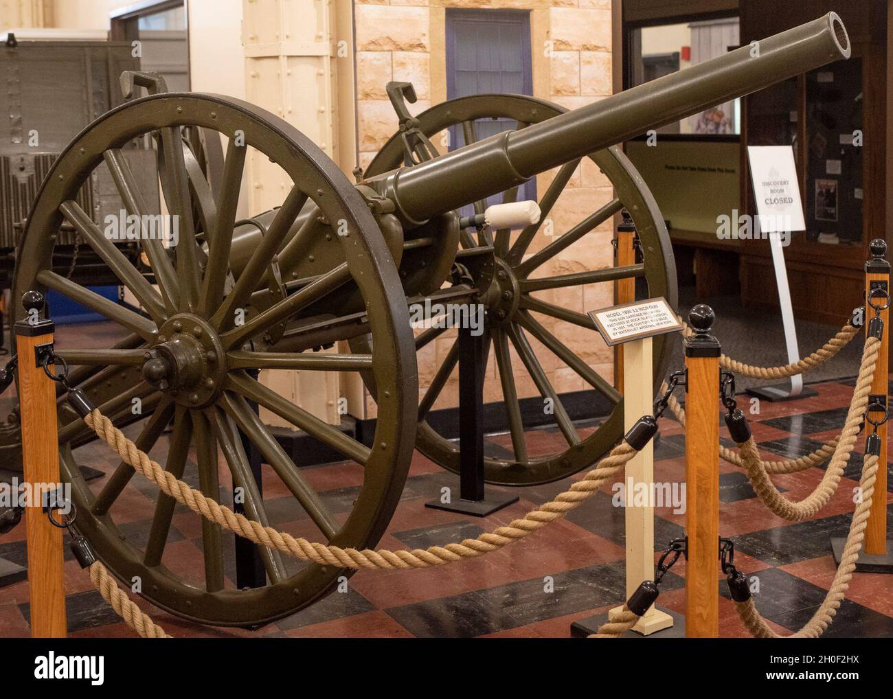 This particular gun carriage, model 1890, 3.2-inch gun, was ...