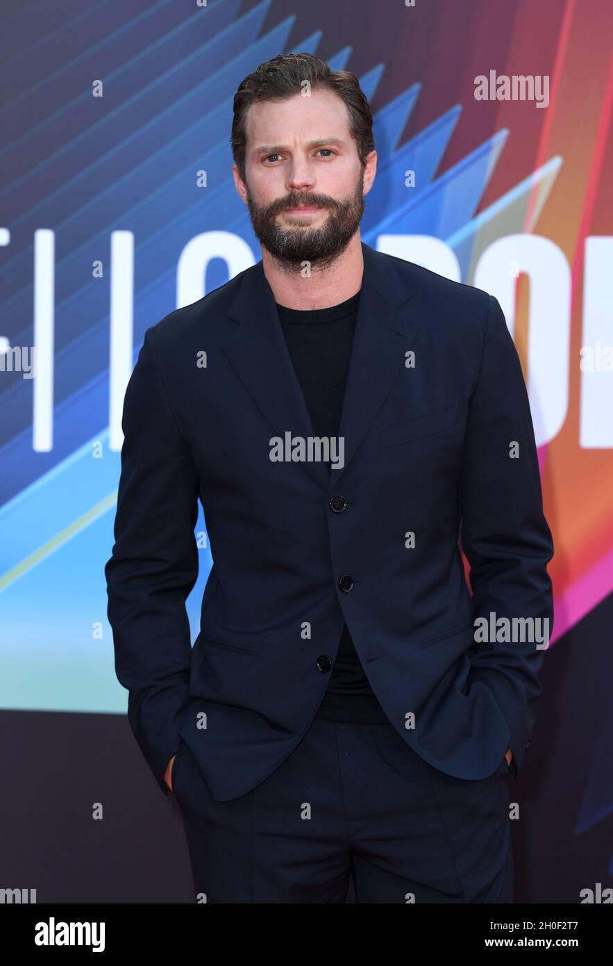 October 12th, 2021, London, UK. Jamie Dornan arriving at the Belfast ...