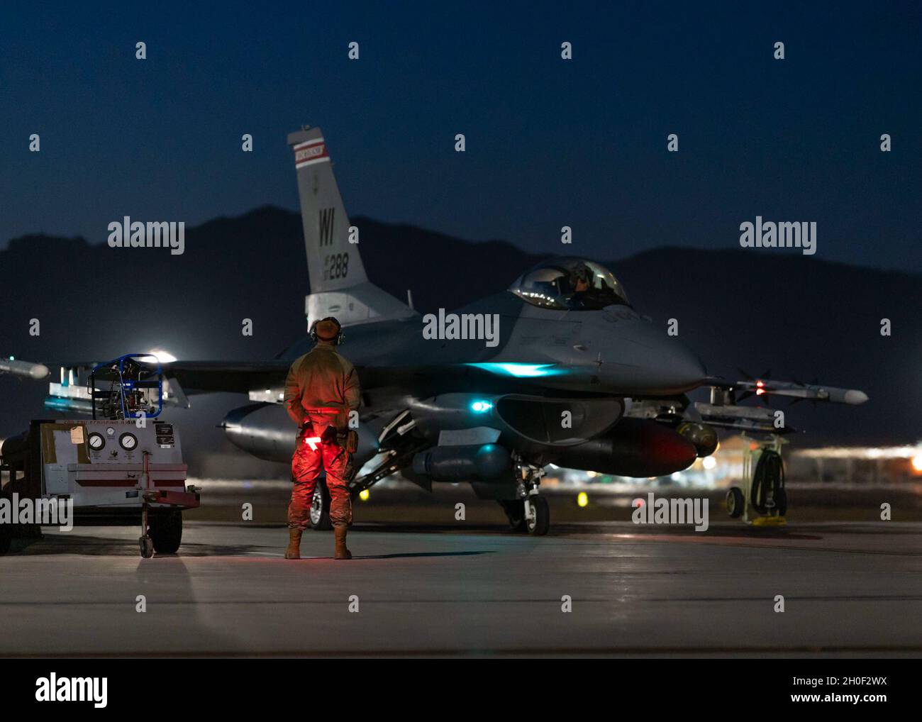 A Crew Chief Assigned To The 115th Fighter Wing Madison Wisconsin