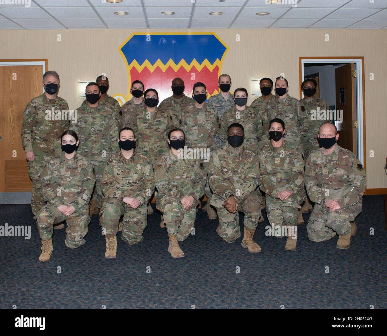 Members of the 55th Wing Command Post recently awarded the 2020 Large ...