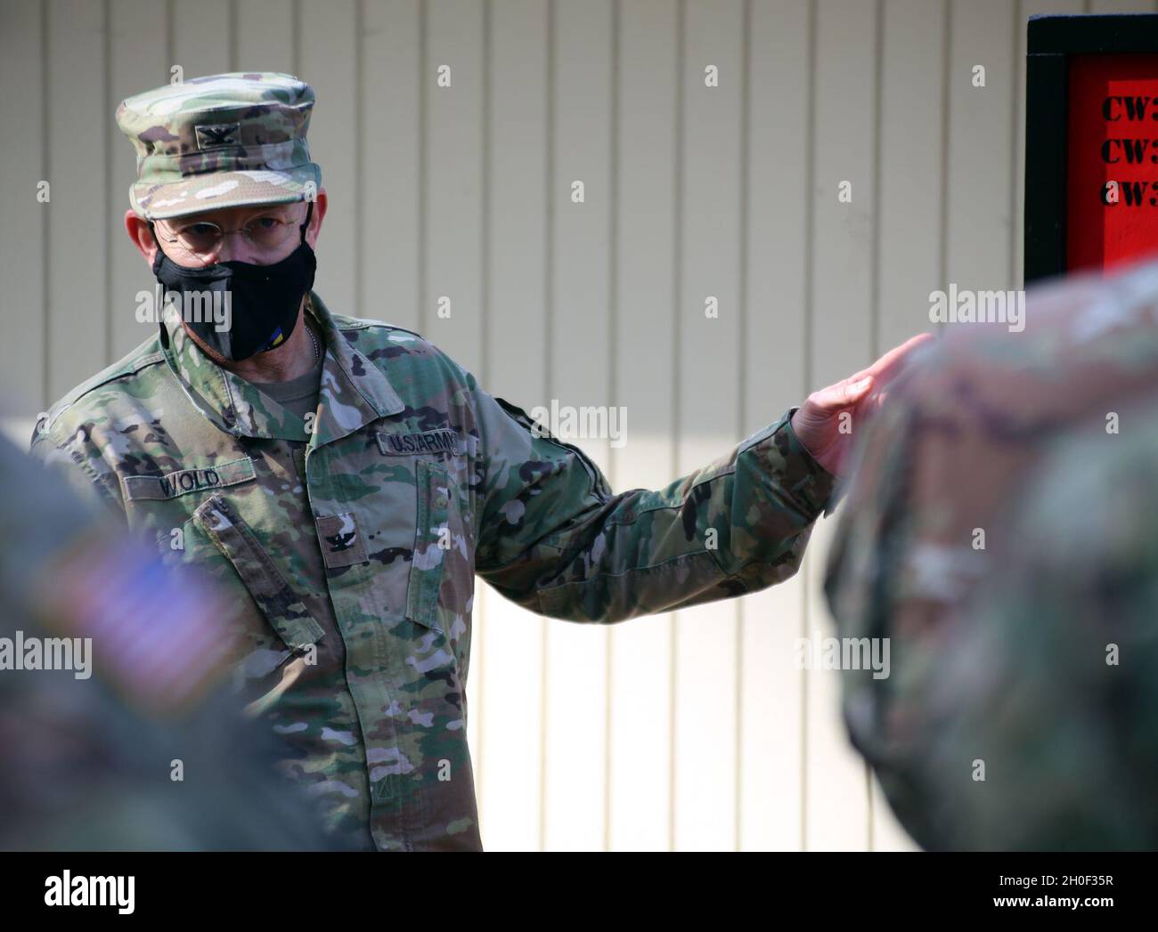 Col. Roger Wold, commander of the 205th Regimental Training Institute ...
