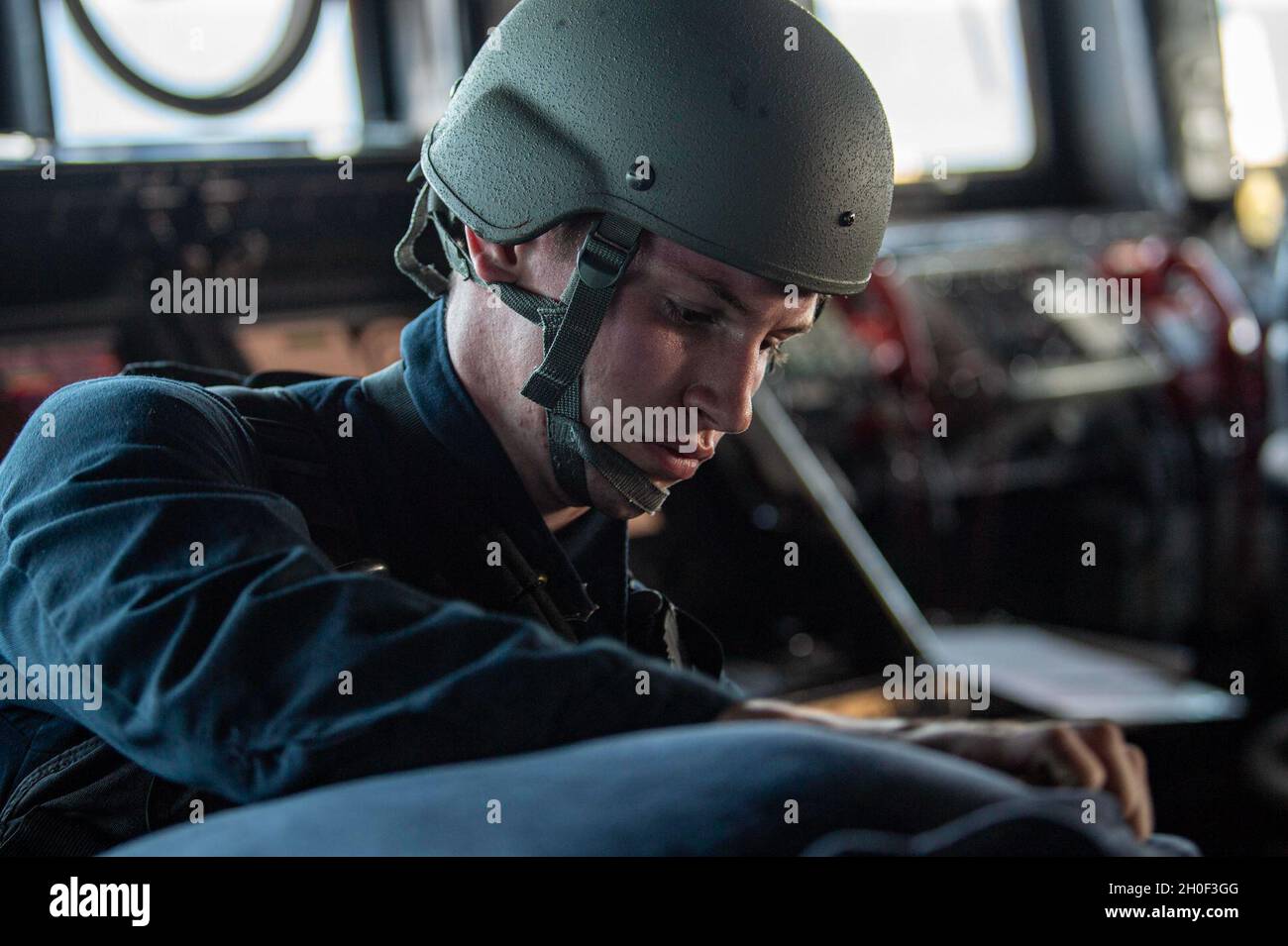 ATLANTIC OCEAN (Feb. 20, 2021) – Gunner’s Mate 3rd Class Christopher ...