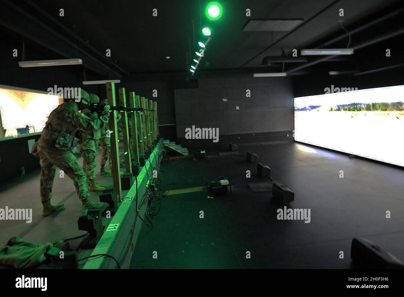 U.S. Army Reserve Soldiers from the 388th Chemical Company engage ...