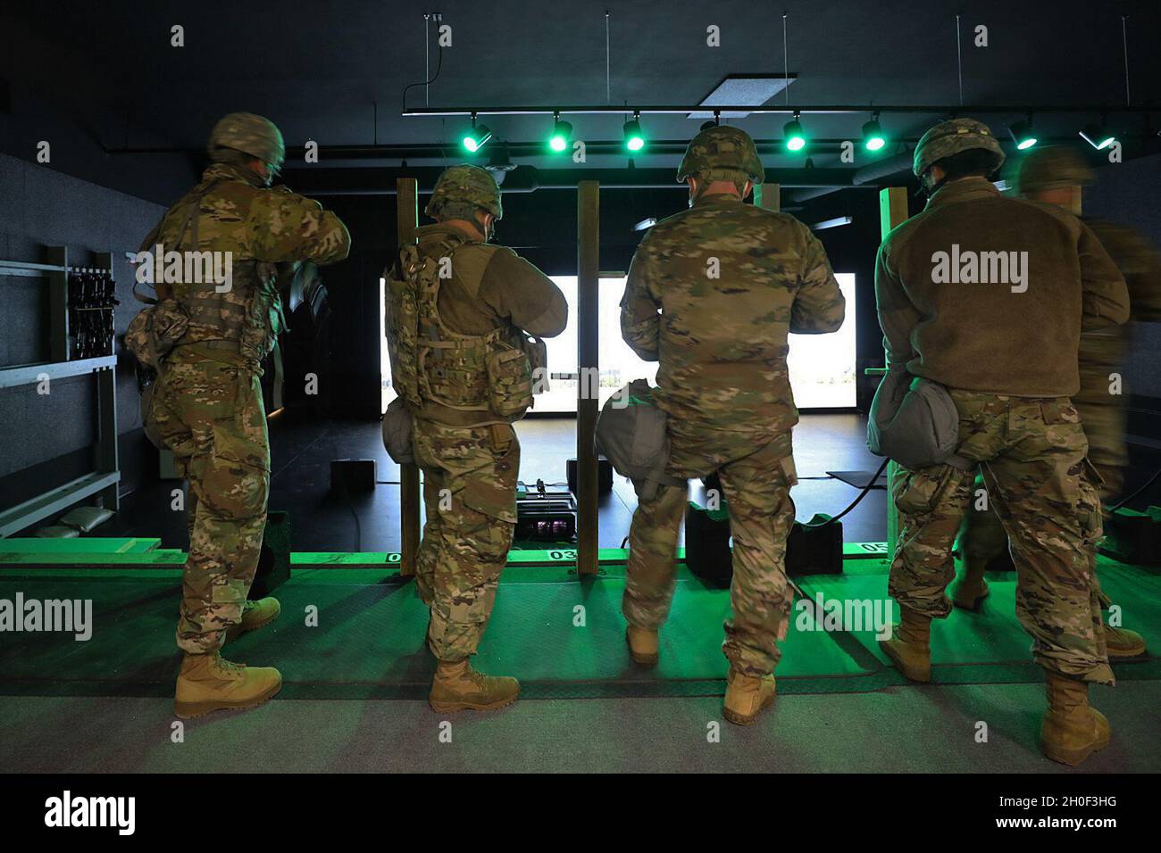 U.S. Army Reserve Soldiers from the 388th Chemical Company engage ...